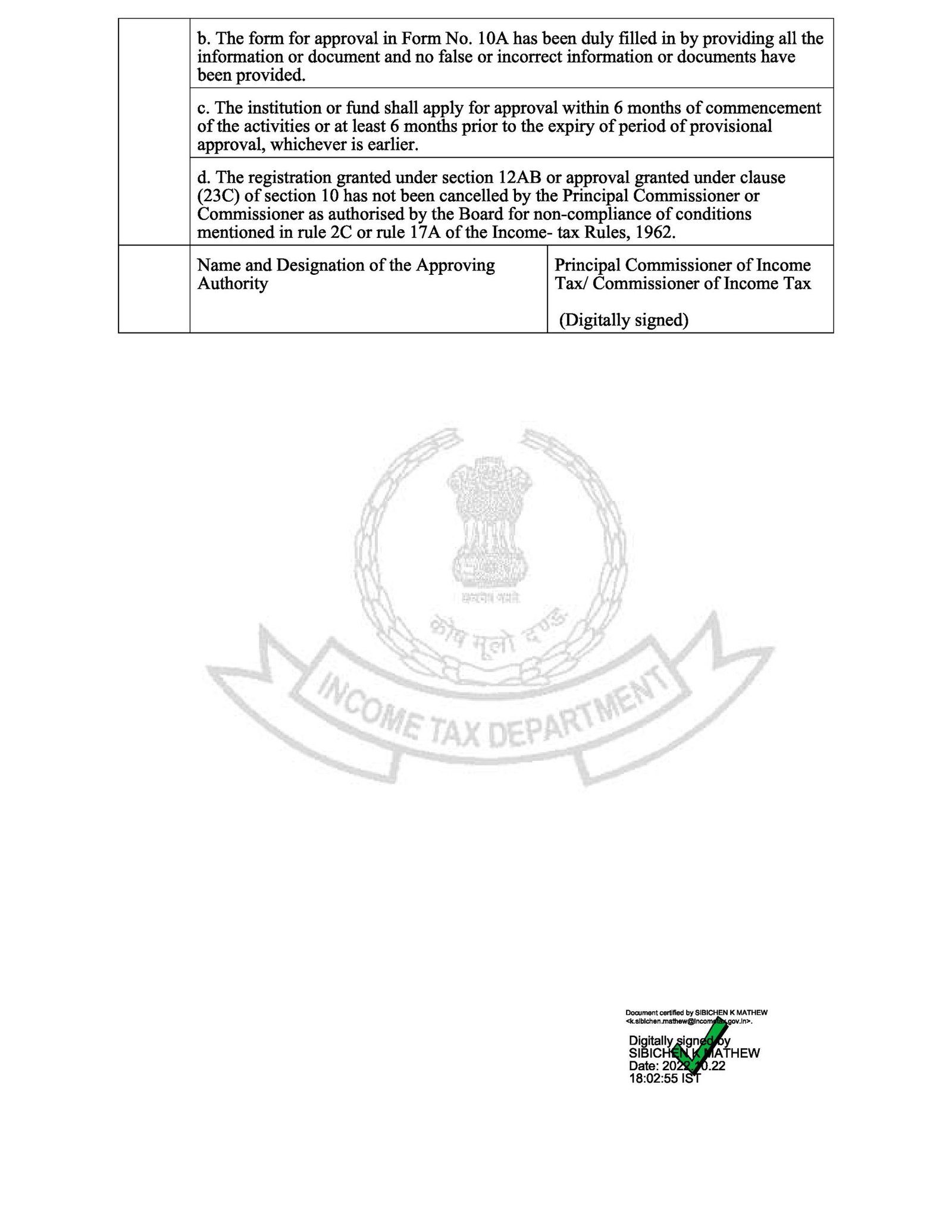 Certificate – UNHR Council